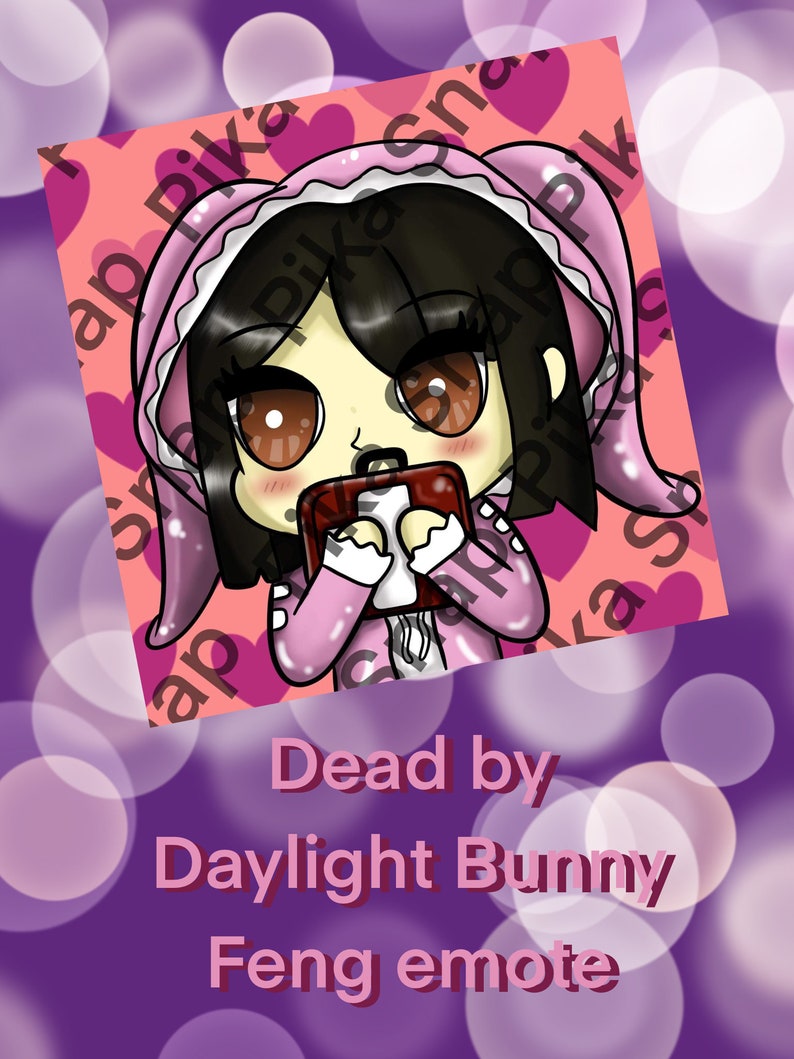 Cute Bunny Feng Emote for Discord or Twitch - Etsy India
