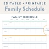 Simple Weekly Family Calendar, Monthly Organizer, Daily Weekly Task ...