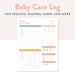 Printable Newborn Care Log, Editable Baby Tracker for Feeding, Diapers ...