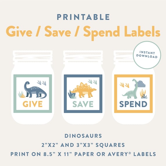 Money Jar Labels
