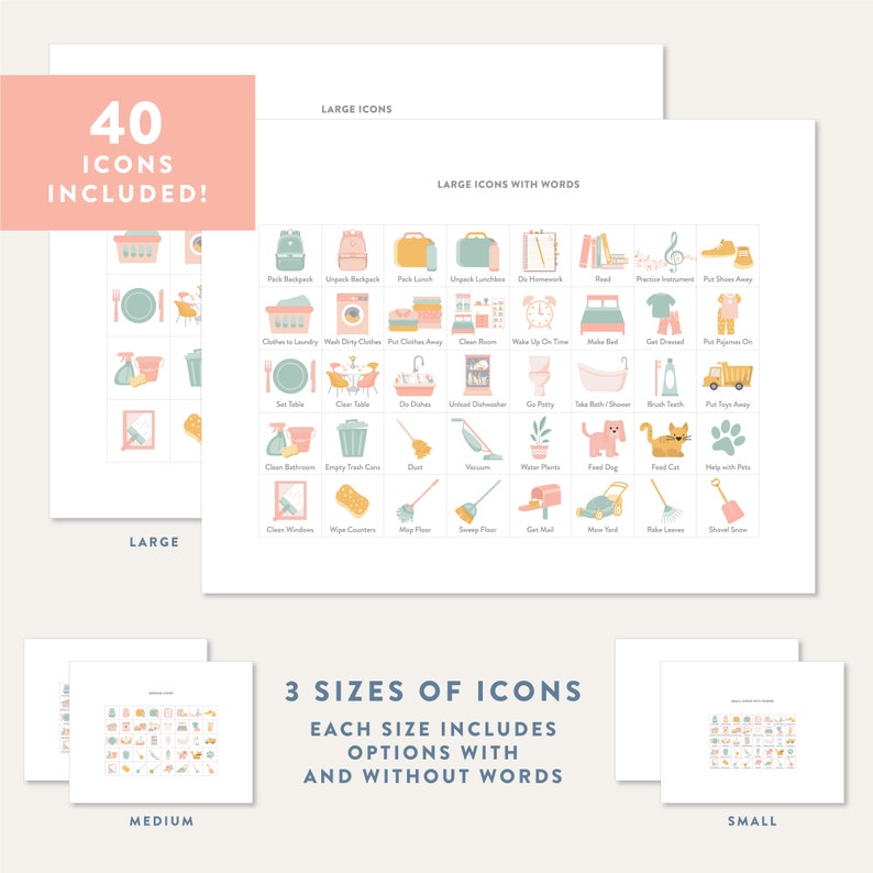 Weekly Routine Chart With Pictures, Printable Visual Chart for Kids ...