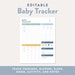 Printable Baby Care Bundle, Editable Baby Tracker for Feeding, Diapers ...