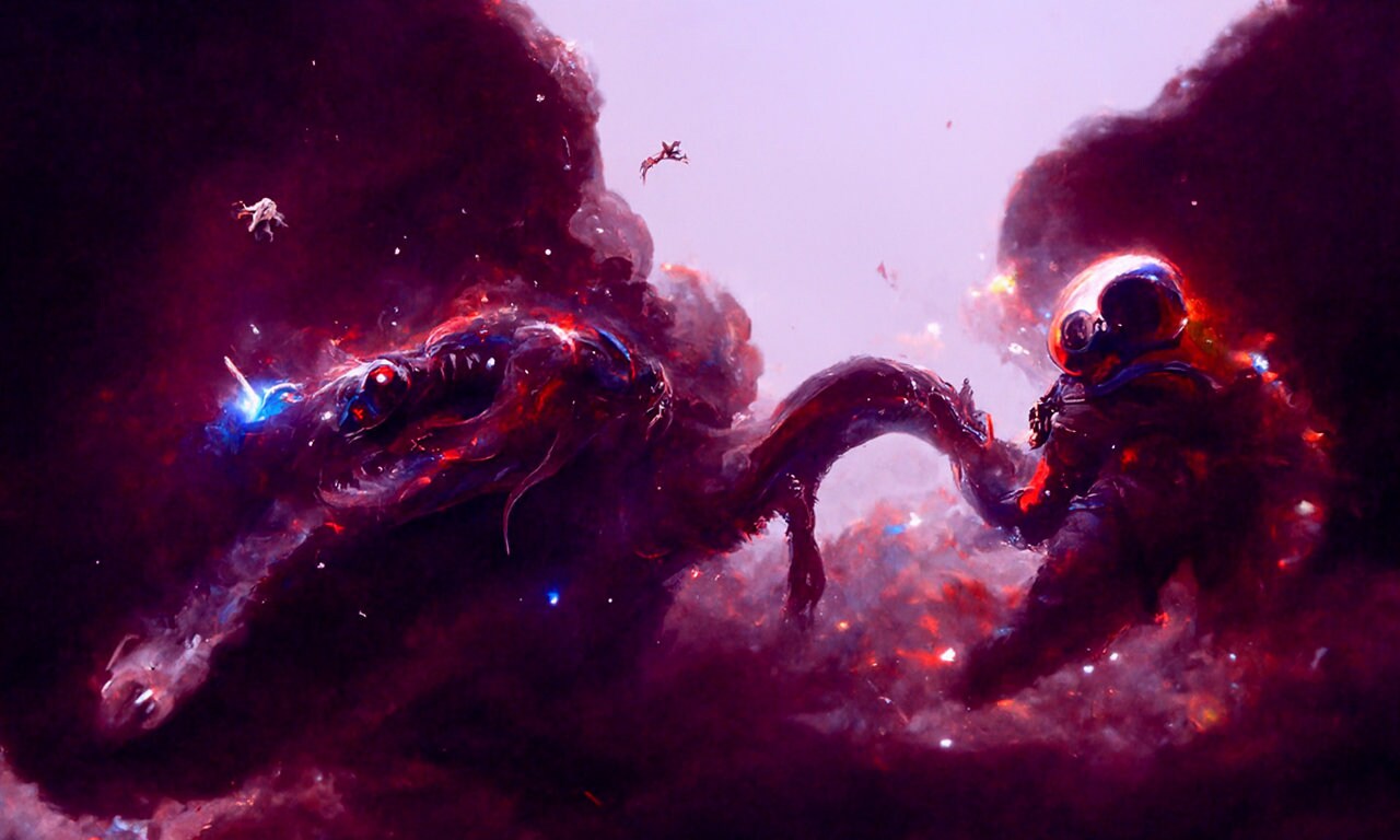 Hydra Nebula #3 Digital Download Space Nebula Horror Astronaut Snake ...