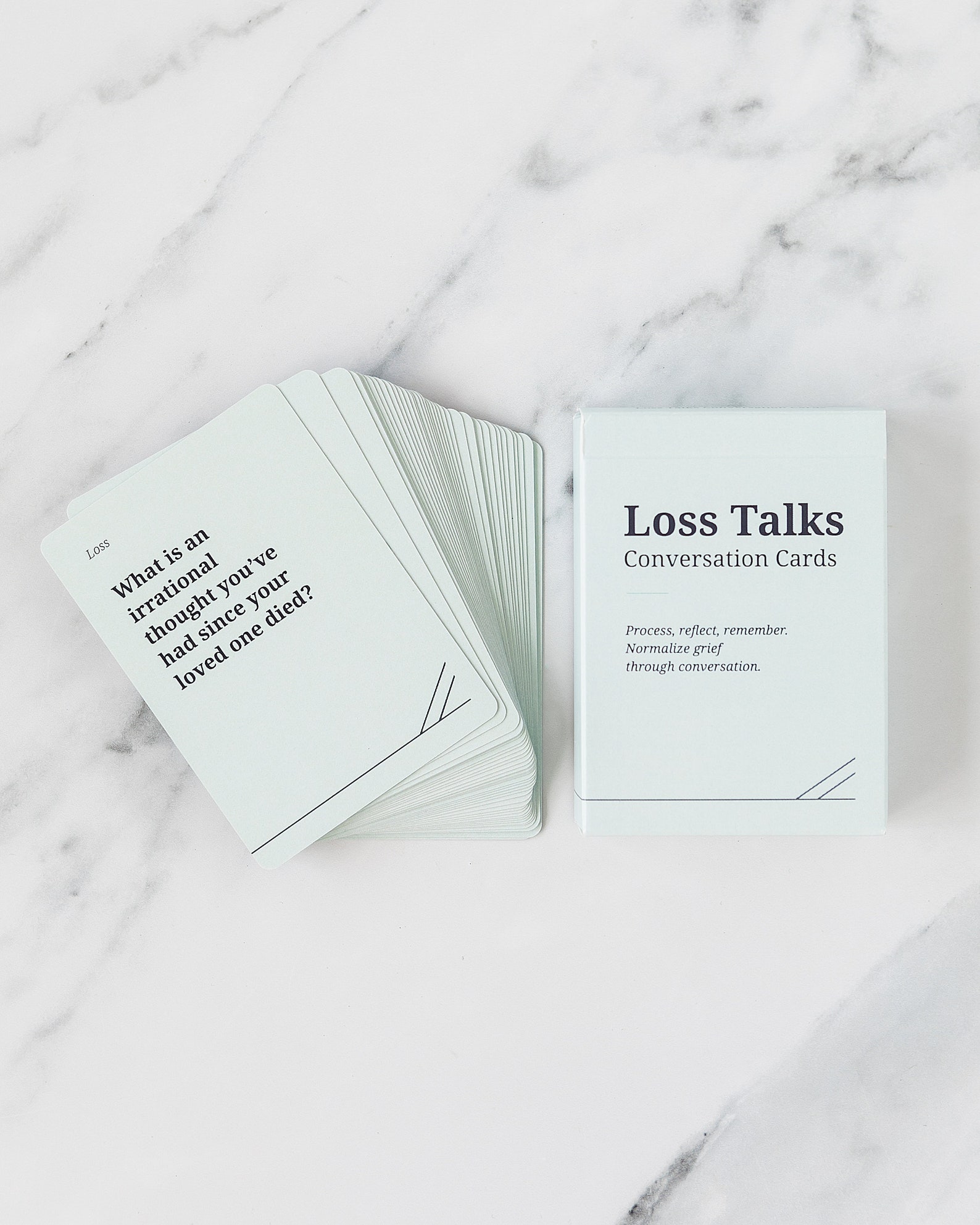 Loss Talks Grief Conversation Cards | Grief Journal Prompts | Grief ...