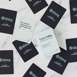 Loss Talks Grief Conversation Cards | Grief Journal Prompts | Grief ...