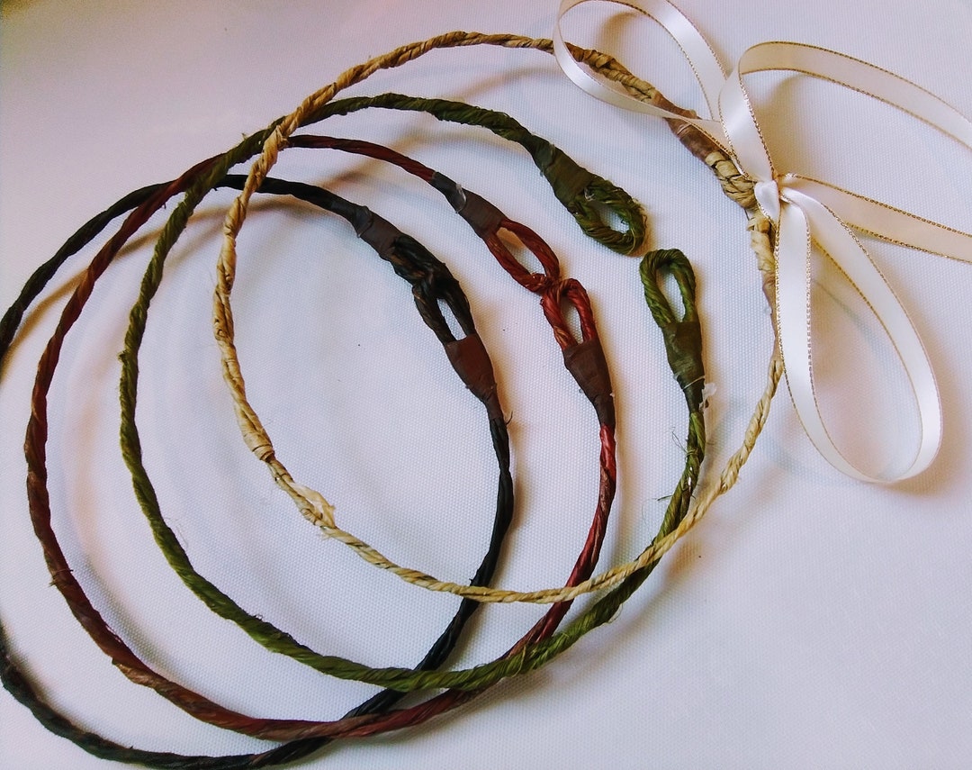 DIY Floral Crown Base- 4 Pack Color Combo With RIBBON TIES- Floral ...