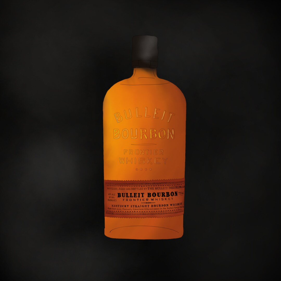 Bulleit Bourbon Digital Print - Etsy