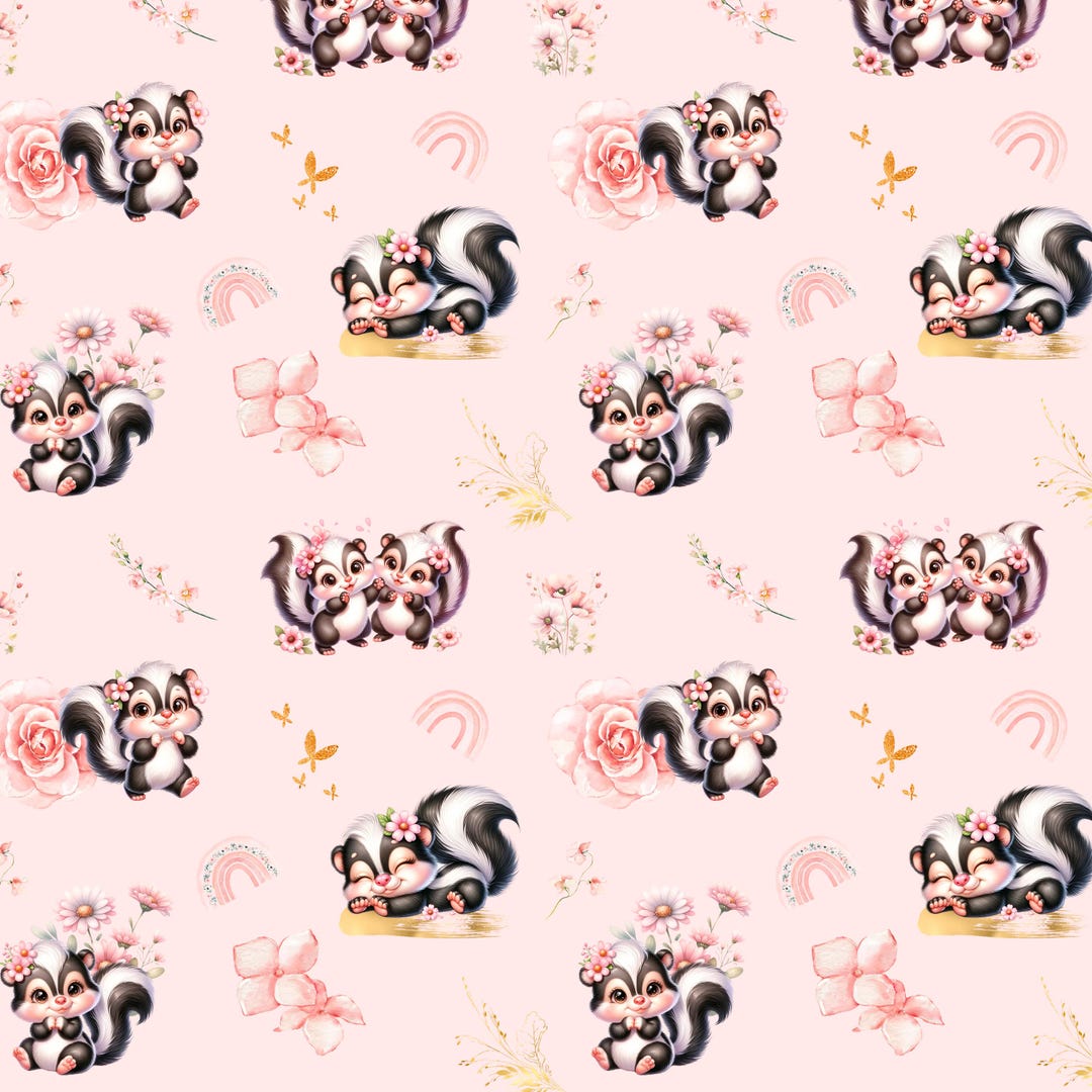 Molly the Skunk Fabric - Etsy