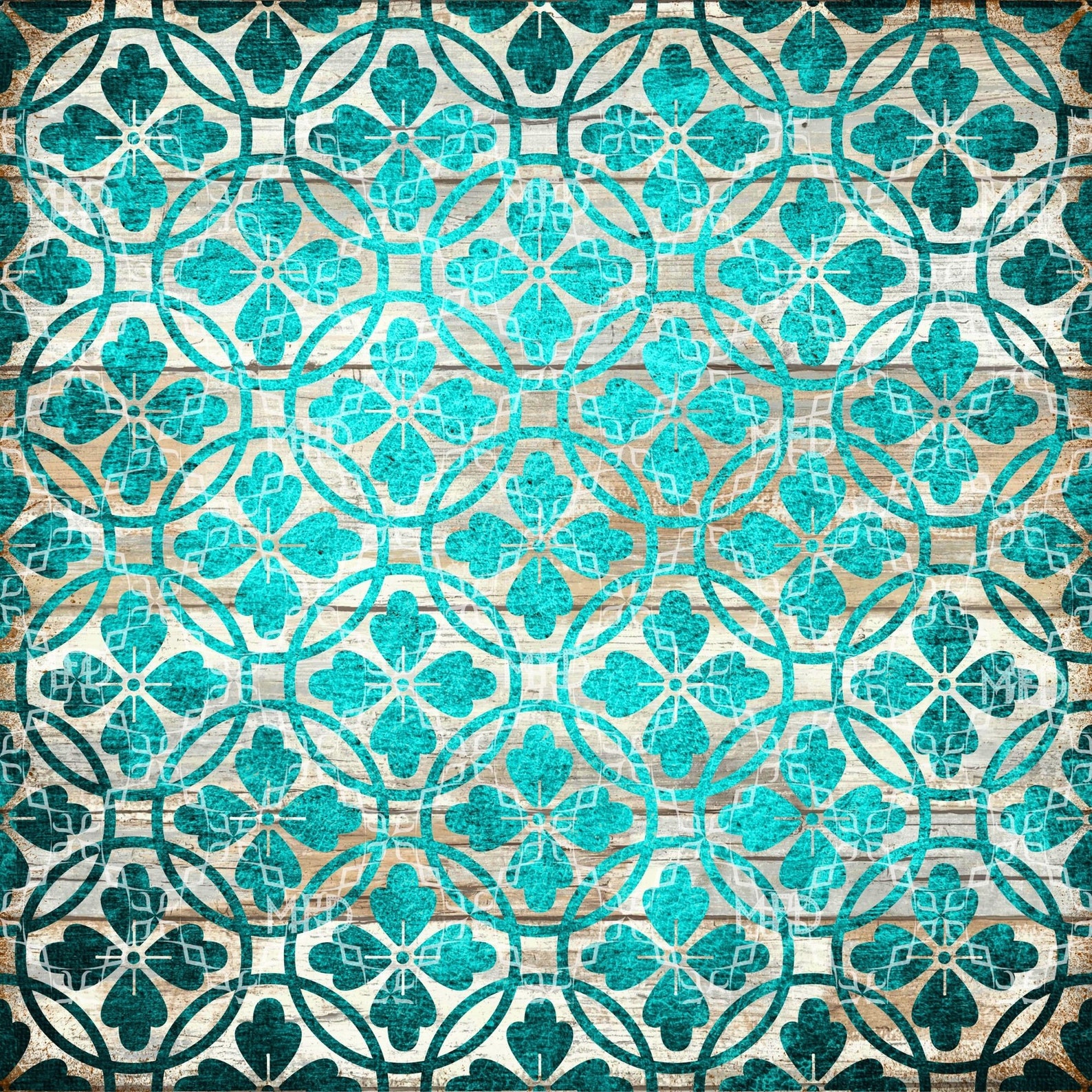 Turquoise Wood Leopard Cow Print Digital Paper Bundle, Digital Paper ...