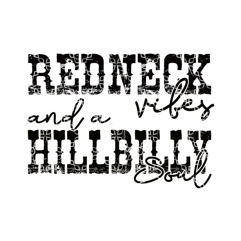 Redneck Vibes and a Hillbilly Soul PNG, Redneck Digital Download, Hillbilly PNG Digital Design ...