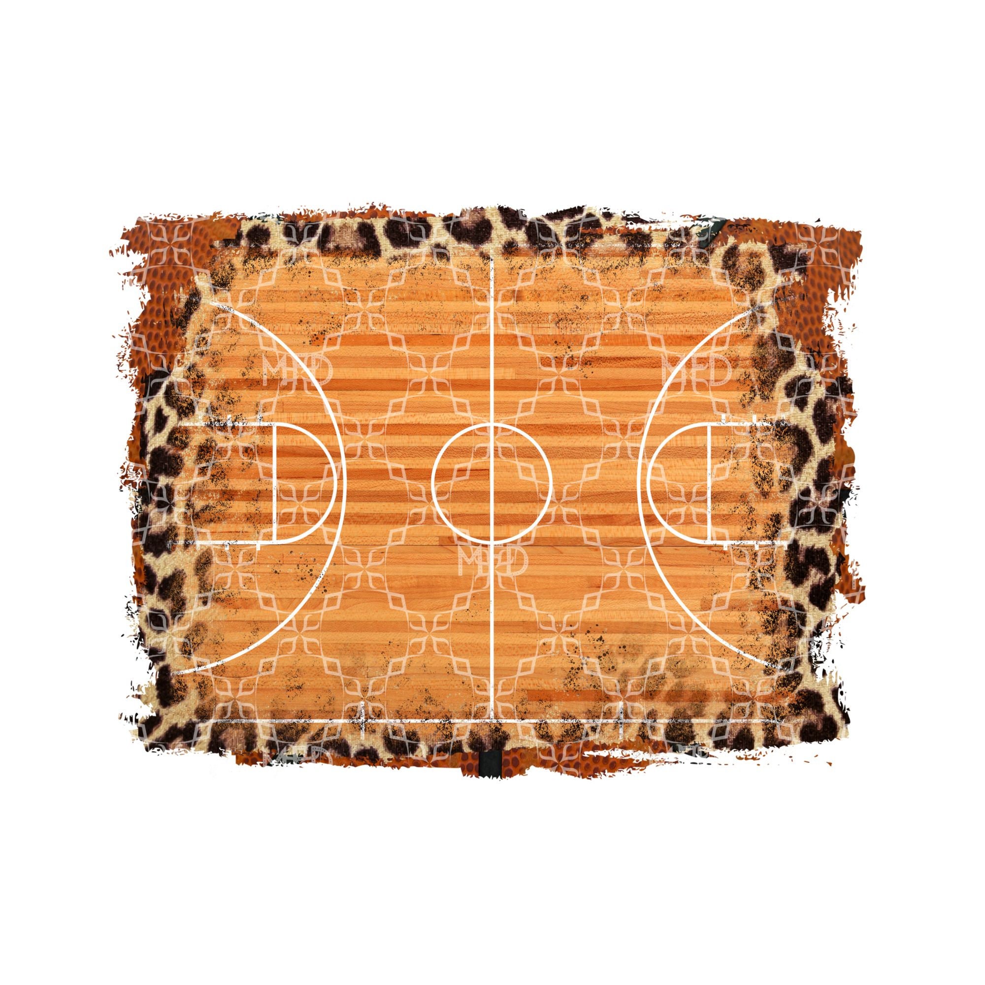 Basketball Backgrounds PNG, Basketball Pattern Court Leopard Digital ...