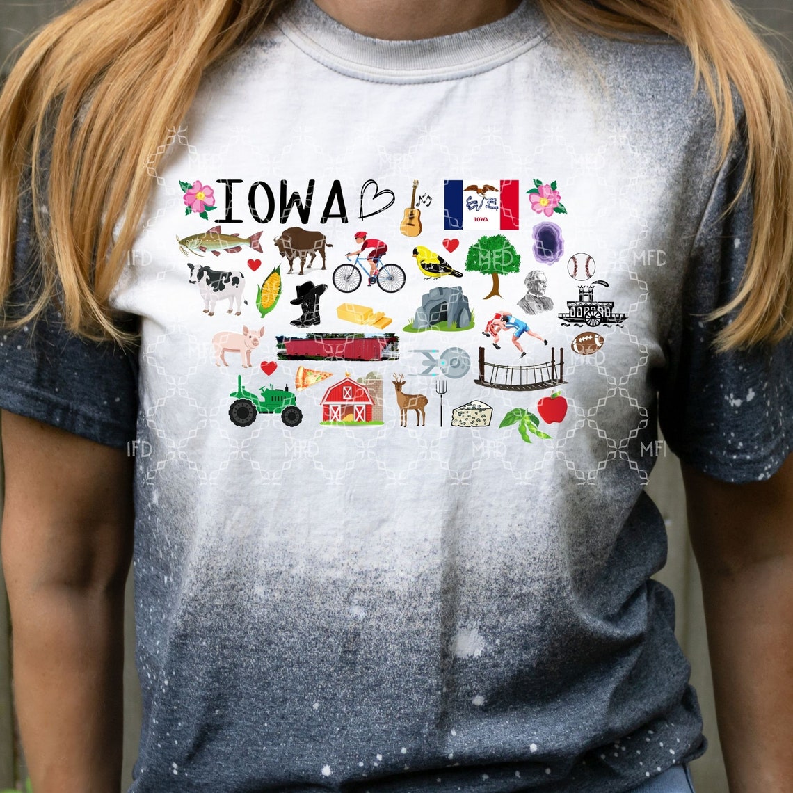 Iowa PNG State of Iowa Symbols Digital Download Iowa - Etsy