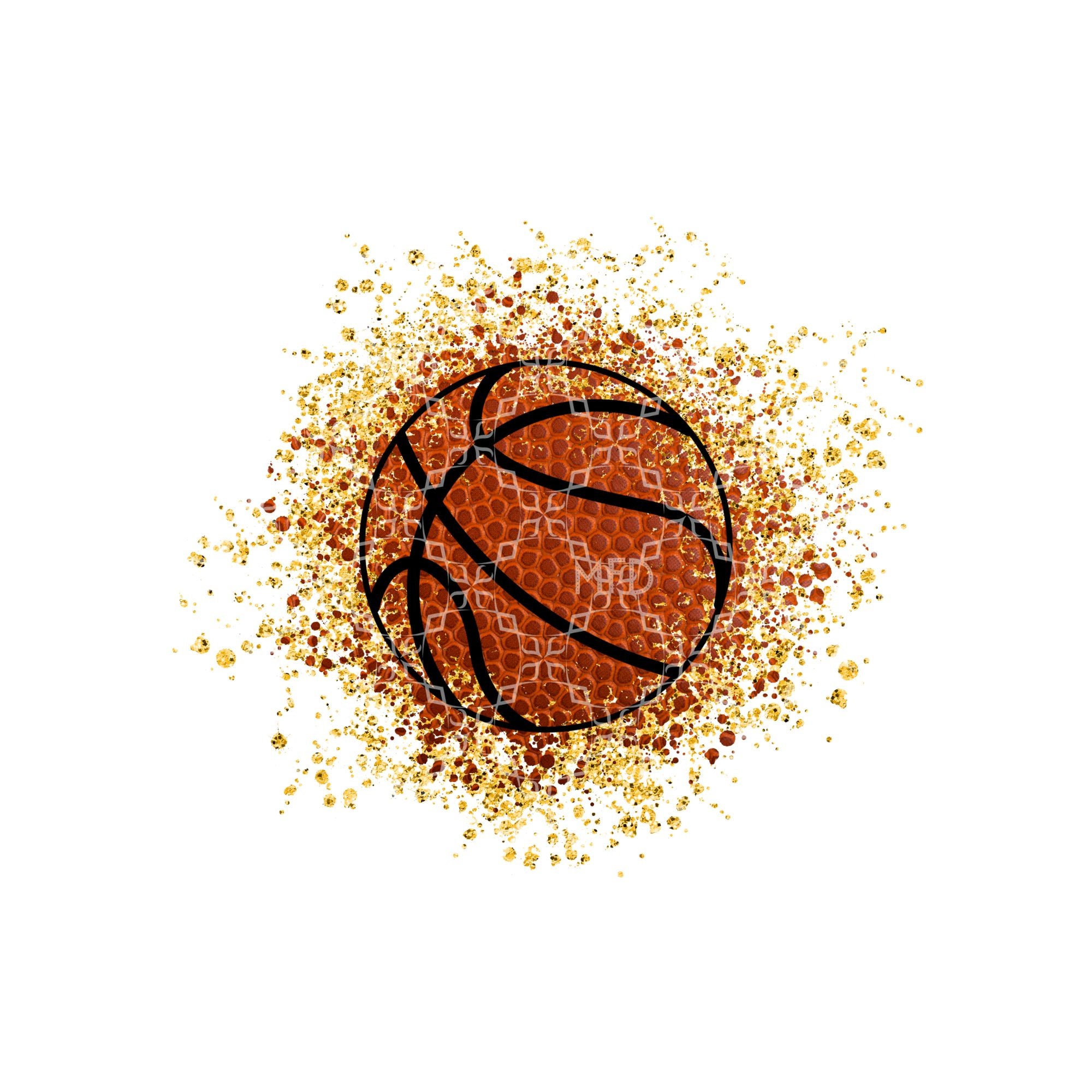 Basketball Backgrounds PNG Basketball Glitter Splash Digital - Etsy