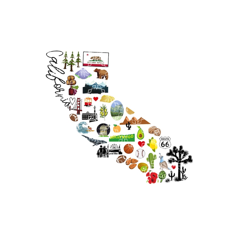 California PNG State of California Symbol Digital Download - Etsy