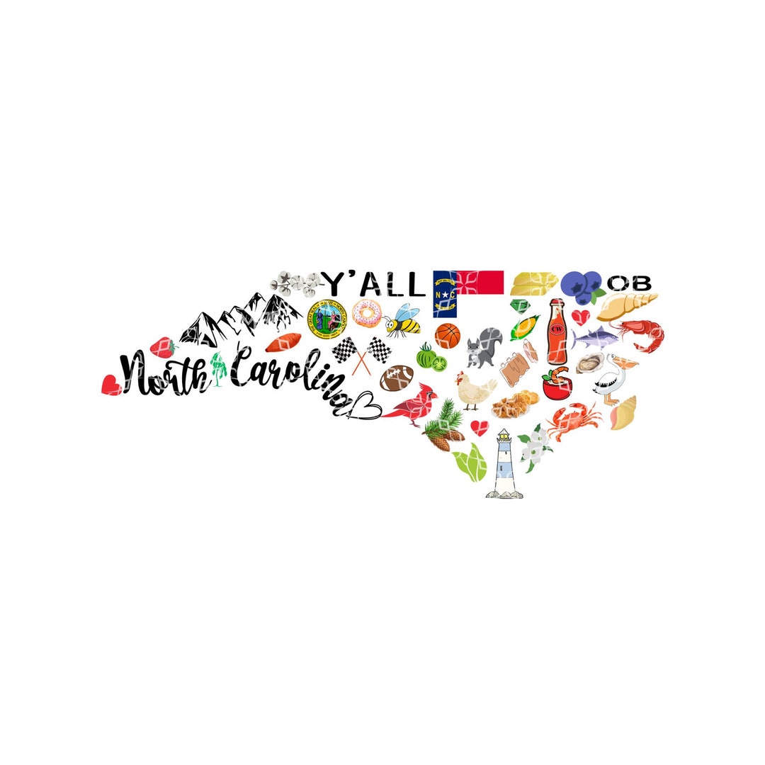 North Carolina PNG, State of North Carolina Symbol Digital Download ...