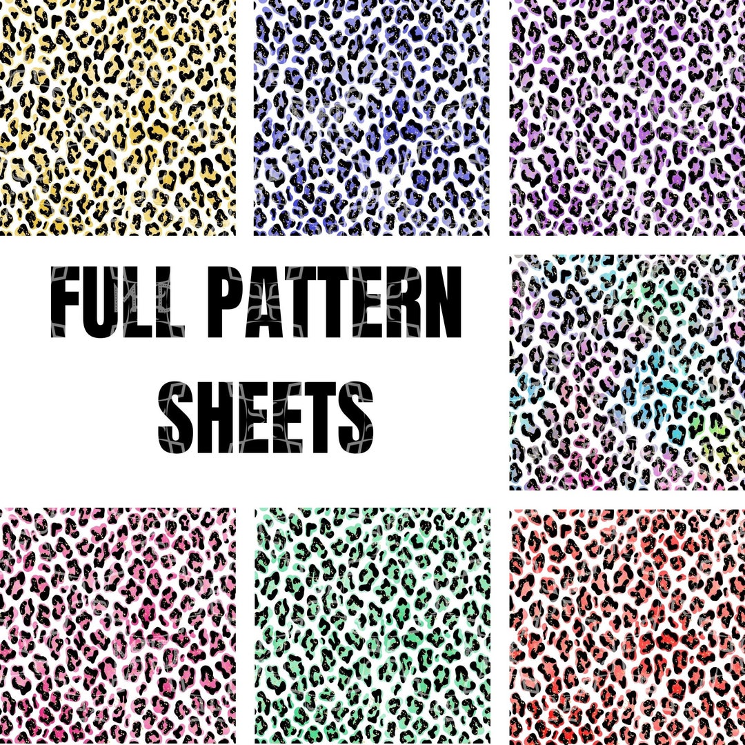 Leopard Pattern Sublimation Transfer, Full Sheet Pattern Print ...
