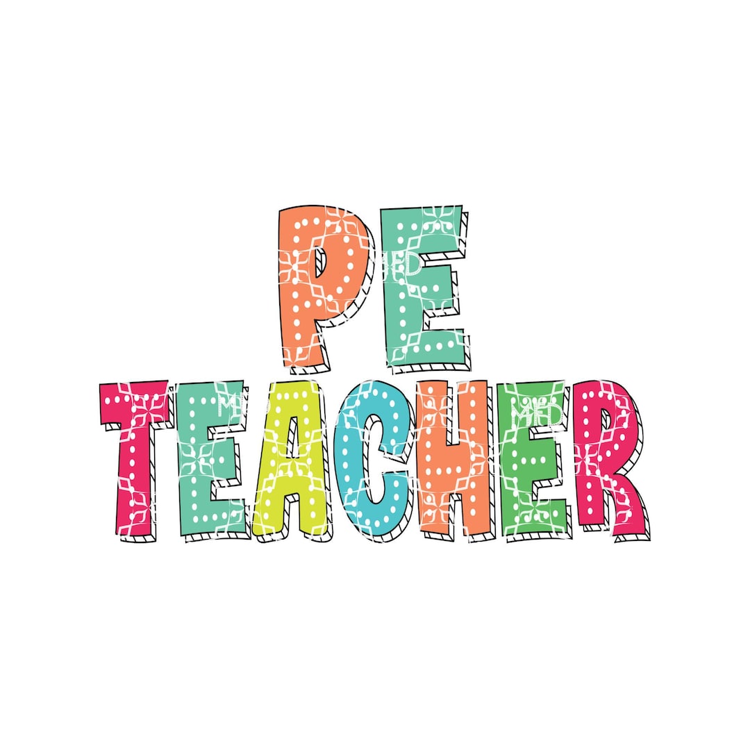 PE Teacher PNG, School PE Teacher Digital Download, Physical Education ...