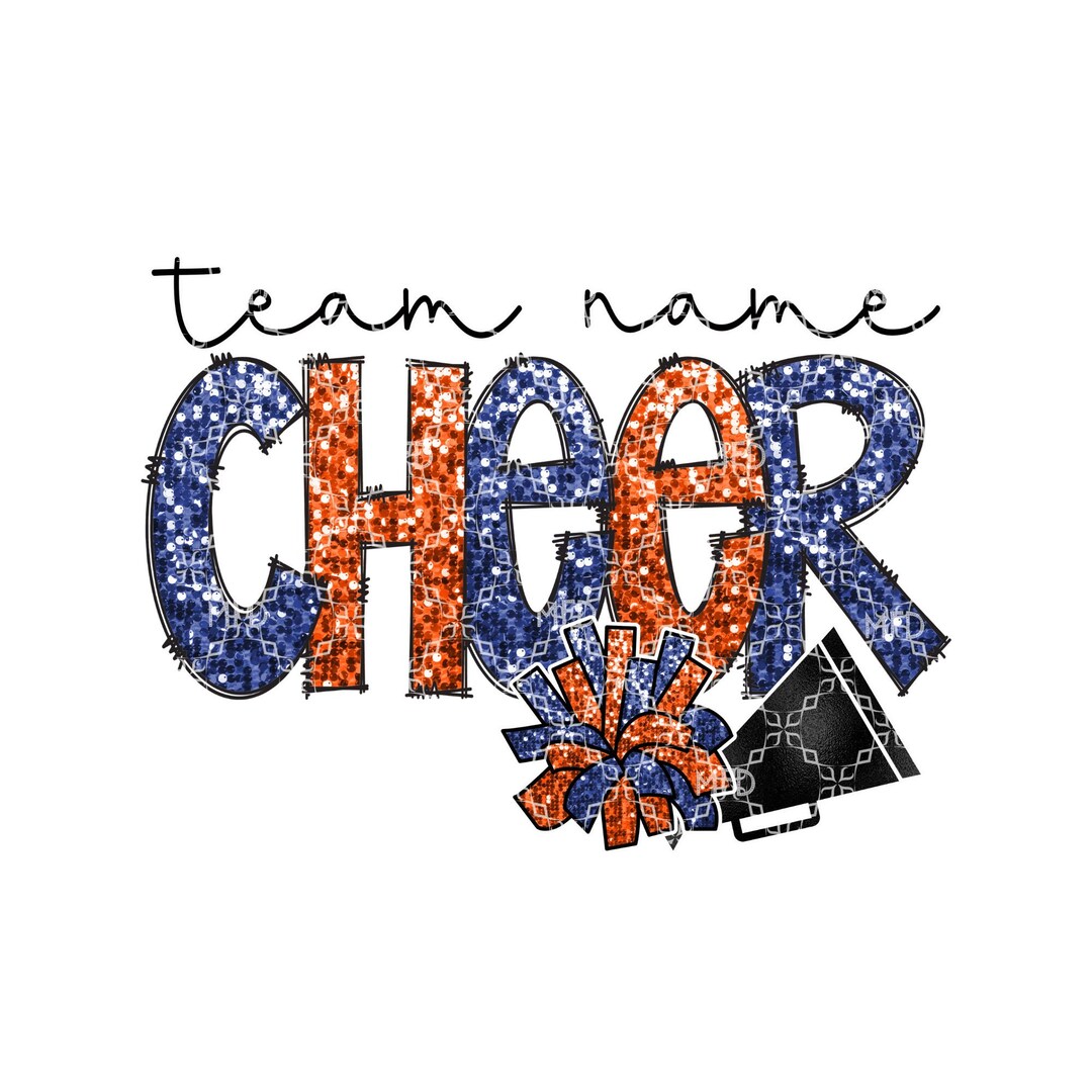 Custom Cheer or DTF Sublimation Transfer, Customizable Team Name Colors ...