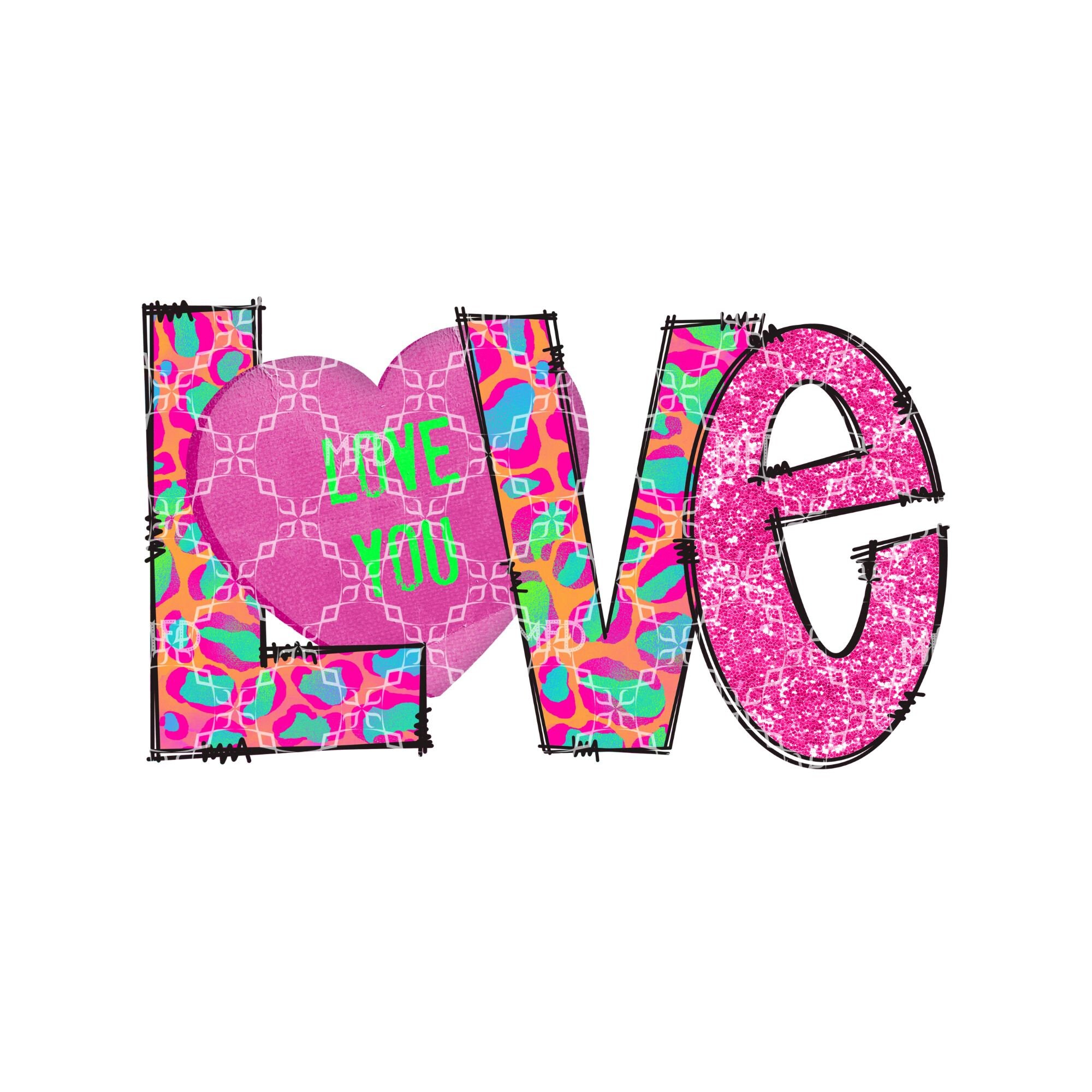 Love PNG, Valentine's Day Digital Download, Valentine's Digital Design ...