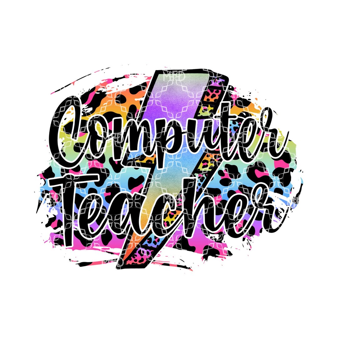 Computer Teacher PNG, School Computer Teacher Digital Download ...