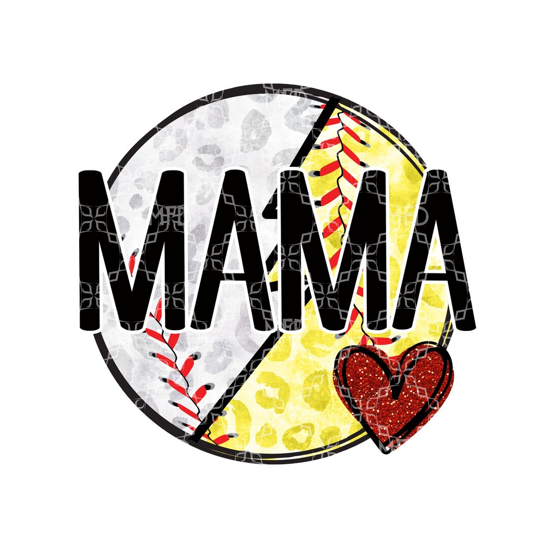 Baseball Softball Mom PNG, Baseball Softball Mom Digital Download, T ...