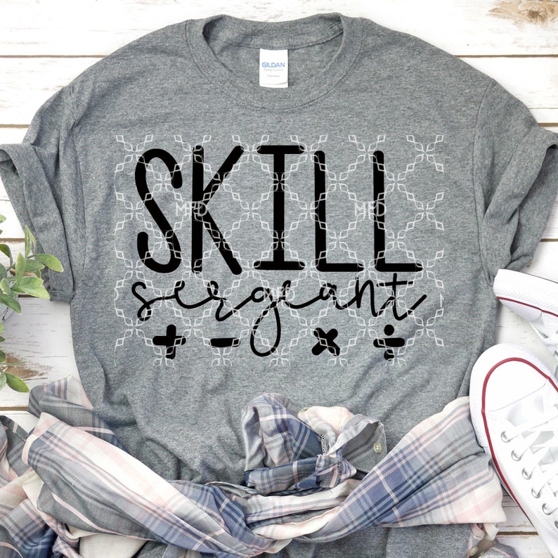 Skill Sergeant PNG, Math Teacher Digital Download, Teacher Educator ...