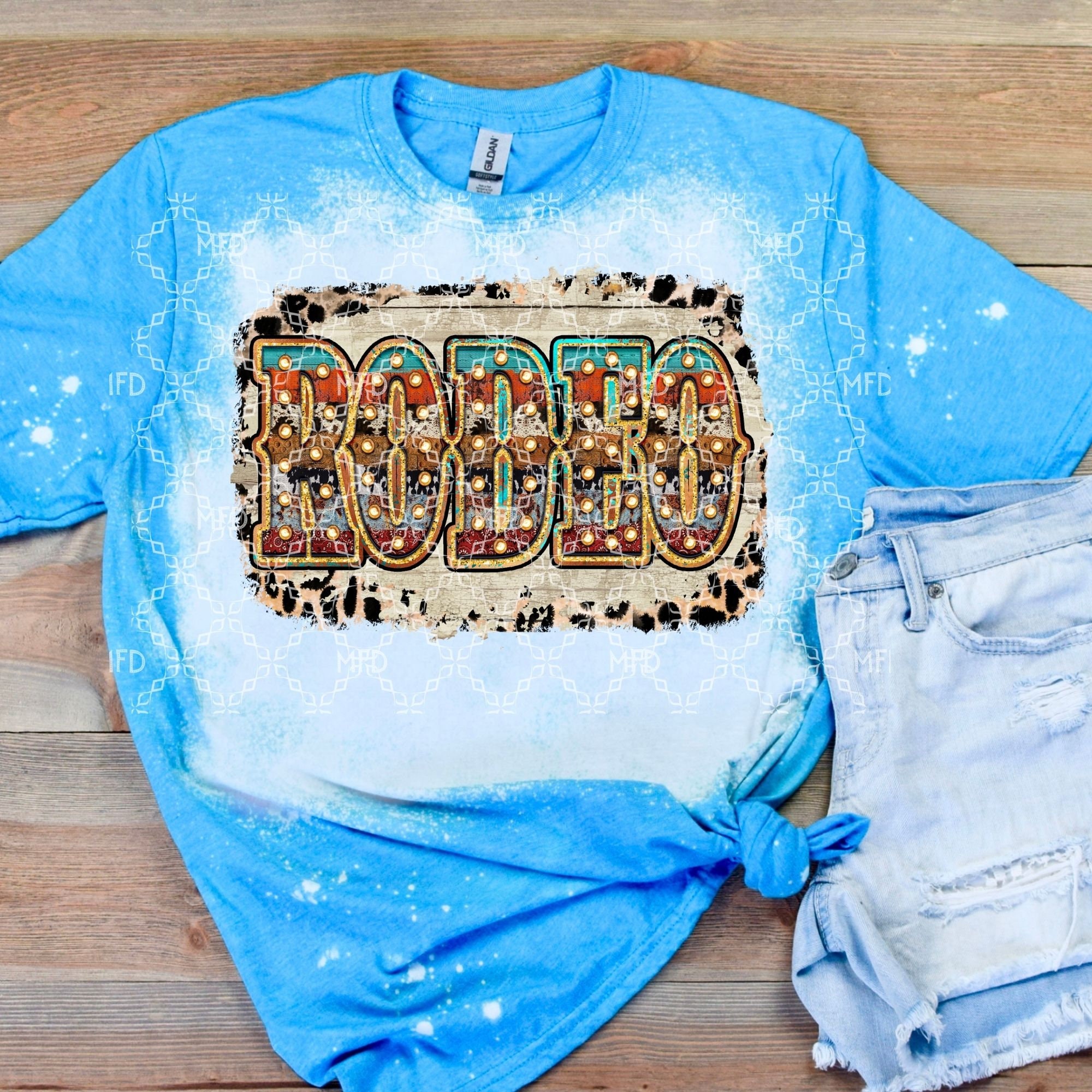 Rodeo Sublimation Transfer Cow Print Western Leopard Rodeo - Etsy