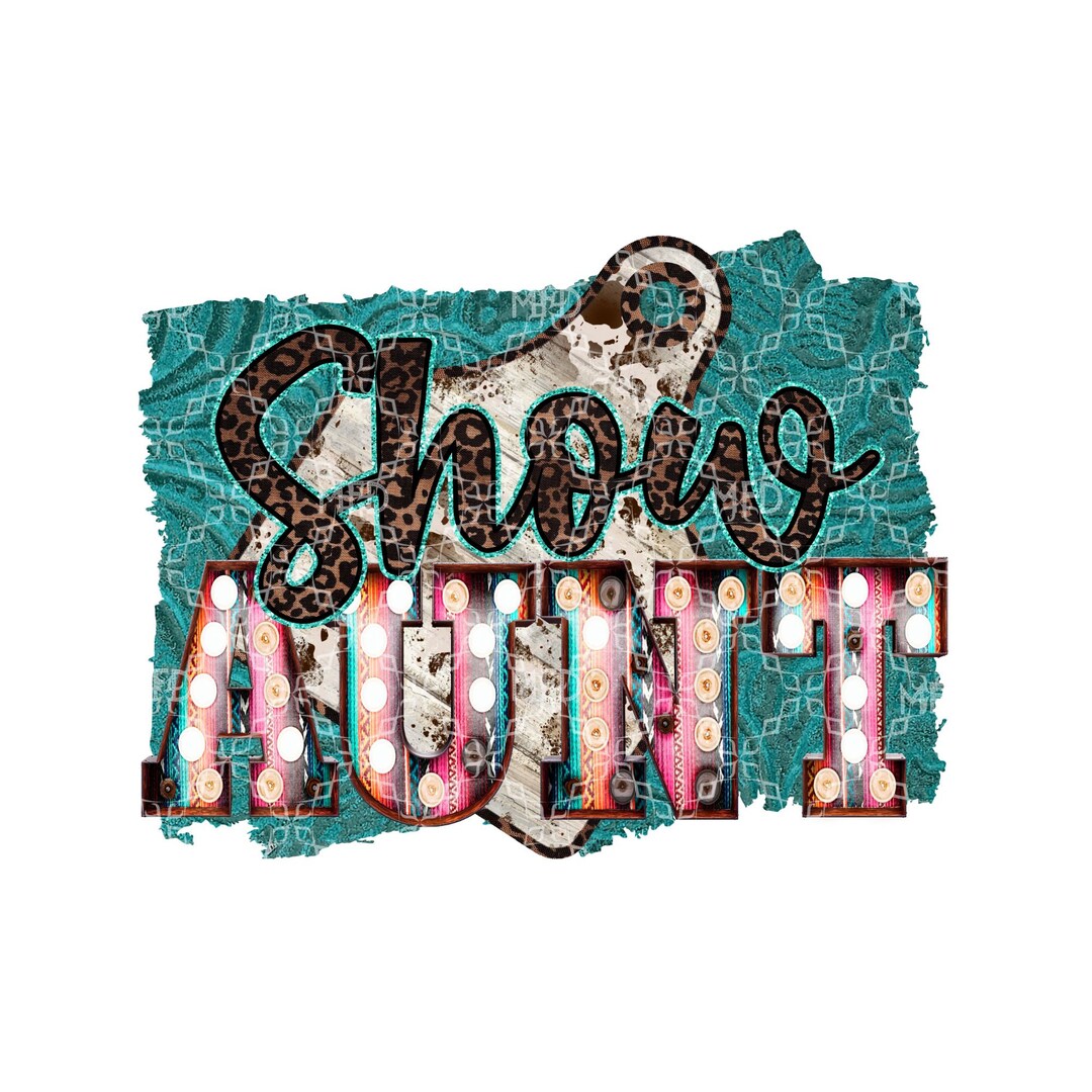 Show Aunt PNG, Stock Show Aunt Digital Download, Stock, Cattle Tag, Cow ...