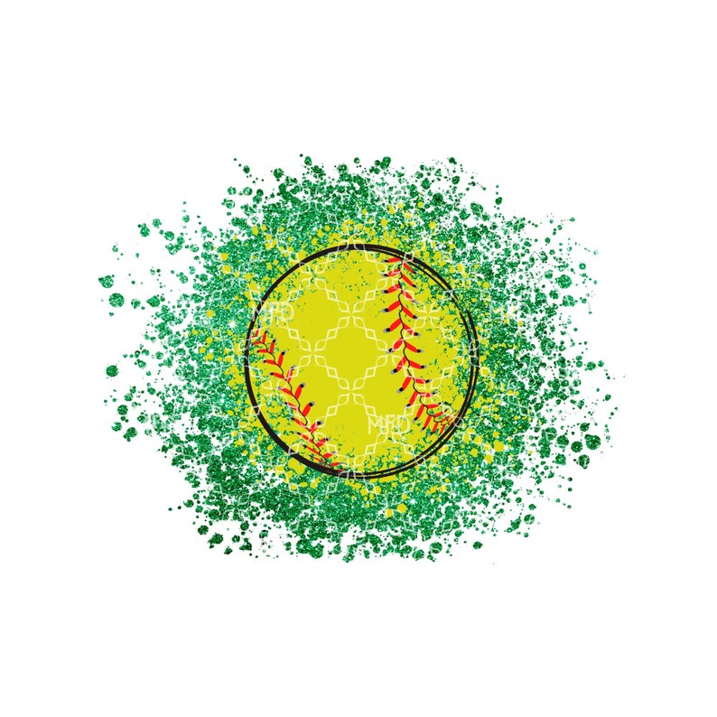 Softball Backgrounds PNG Softball Glitter Splash Digital - Etsy
