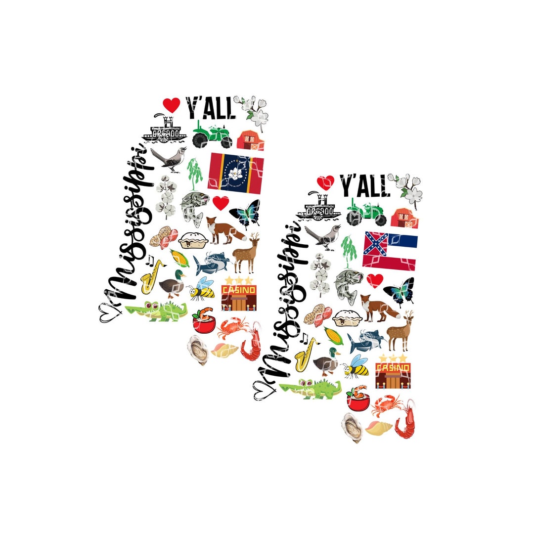 Mississippi PNG, State of Mississippi Symbols Digital Download, Digital ...