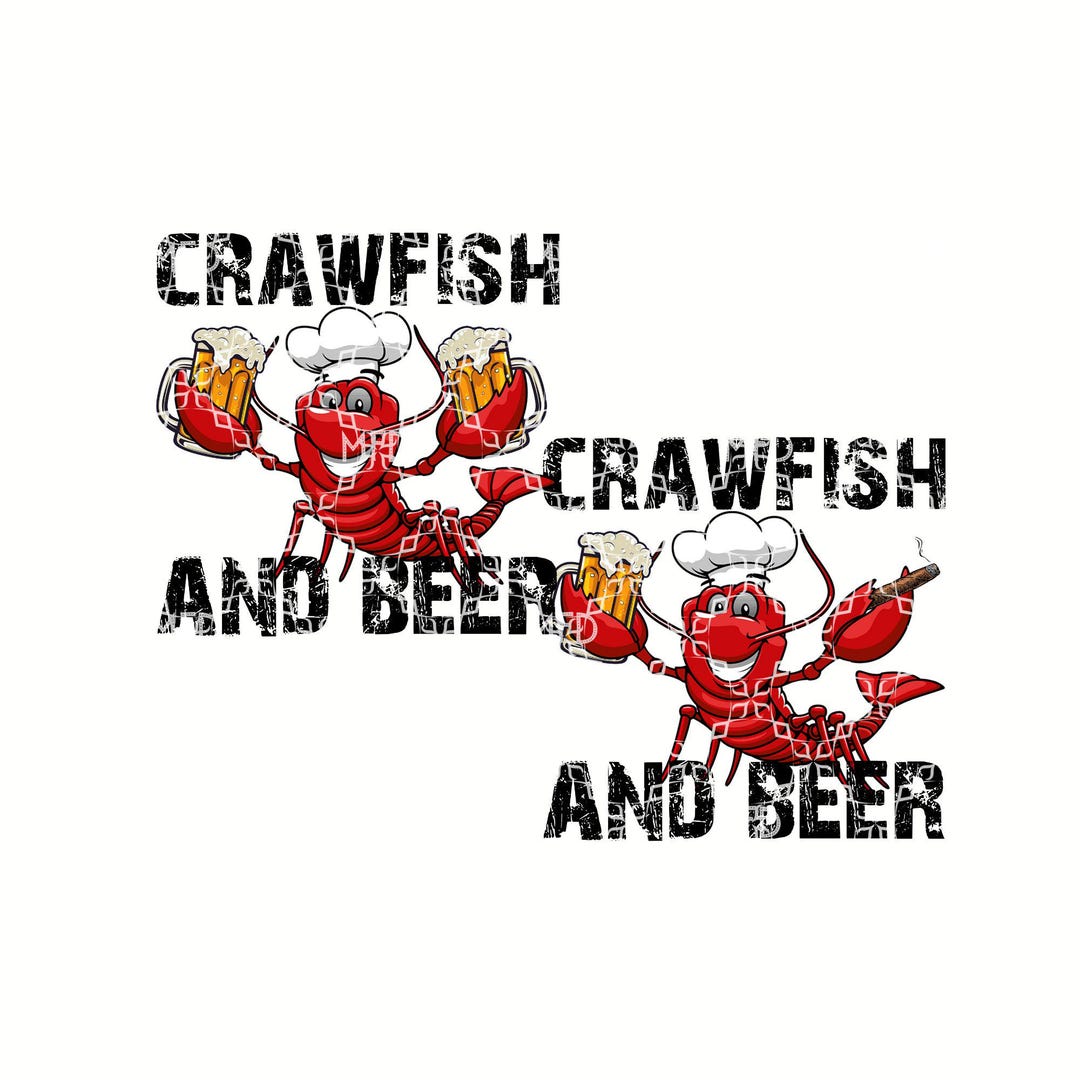 Crawfish and Beer PNG, Crawfish Season Digital Download, Mudbugs ...