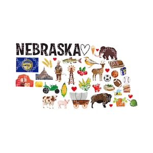 Nebraska PNG, State of Nebraska Symbols Digital Download, the ...