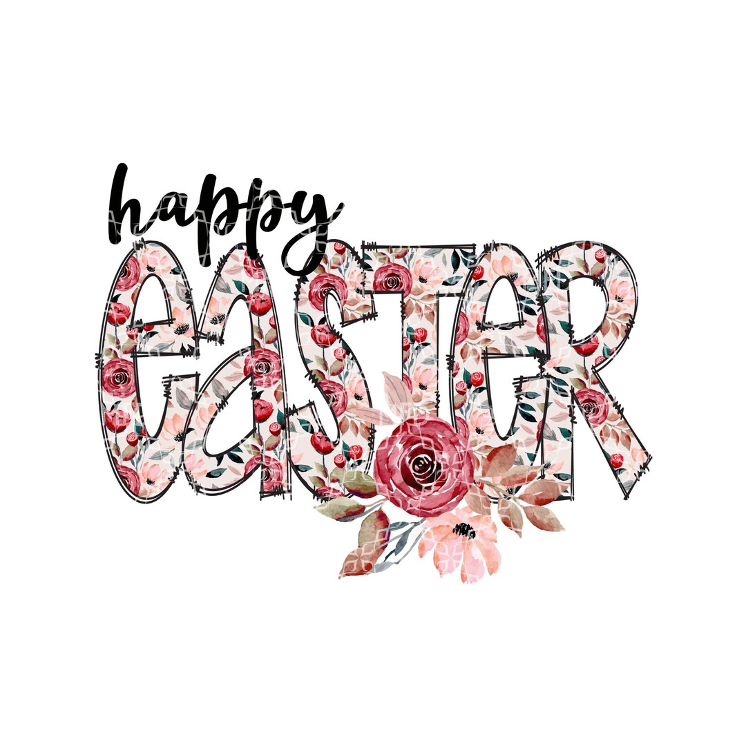 Happy Easter PNG, Happy Easter Digital Download, Happy Easter Spring ...