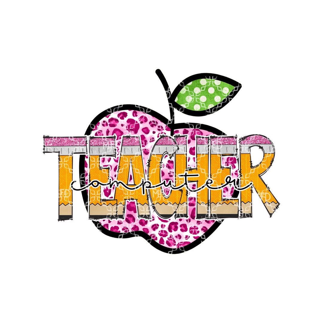 Computer Teacher PNG, School Computer Teacher Digital Download ...