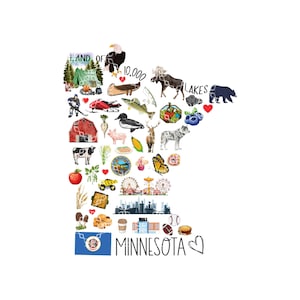 Minnesota PNG, State of Minnesota Symbols New Old Flag Digital Download ...
