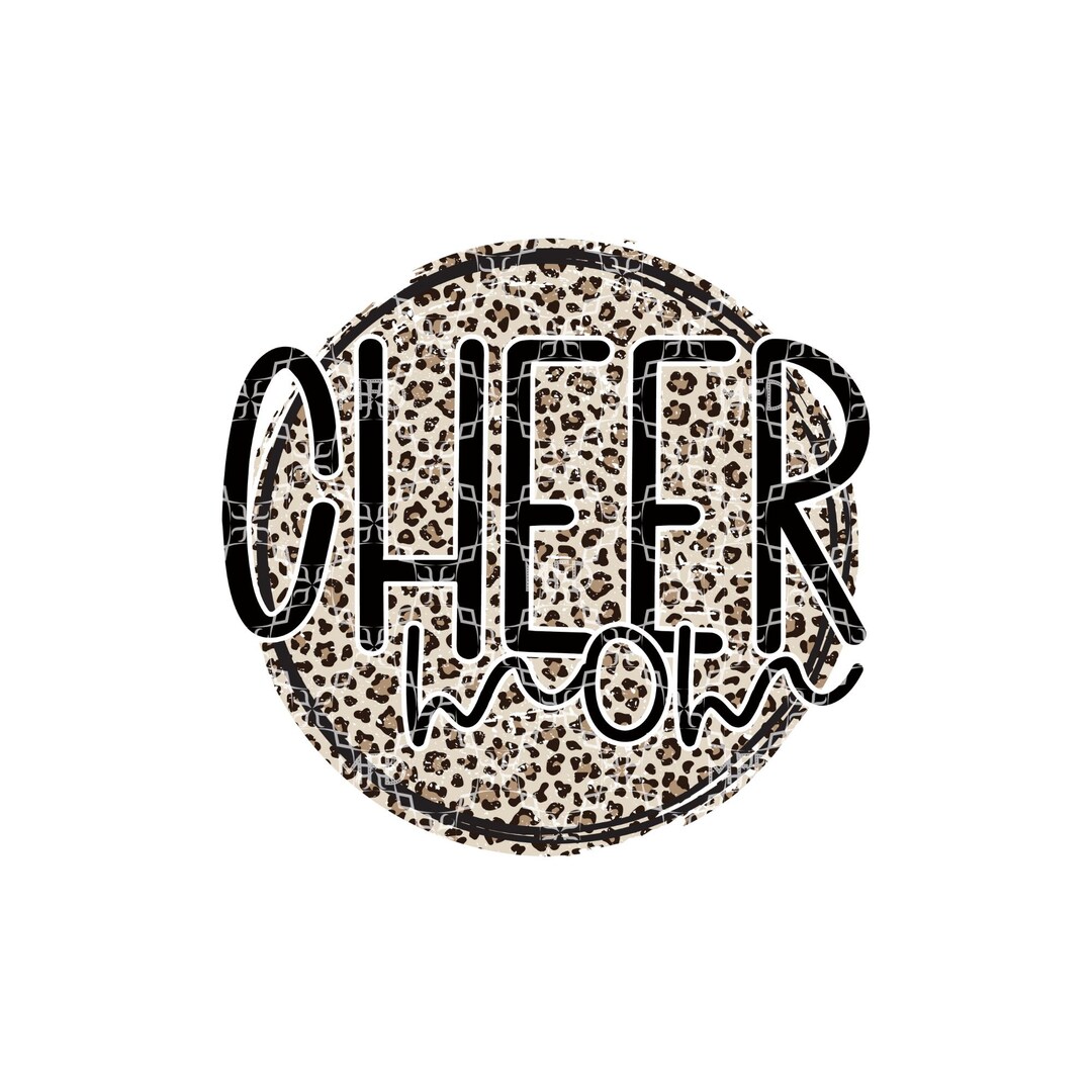 Cheer Mom PNG, Leopard Cheer Mom Digital Download, Sports Cheerleading ...
