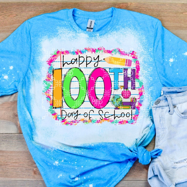 Happy 100th Day of School PNG 100th Day of School Digital - Etsy