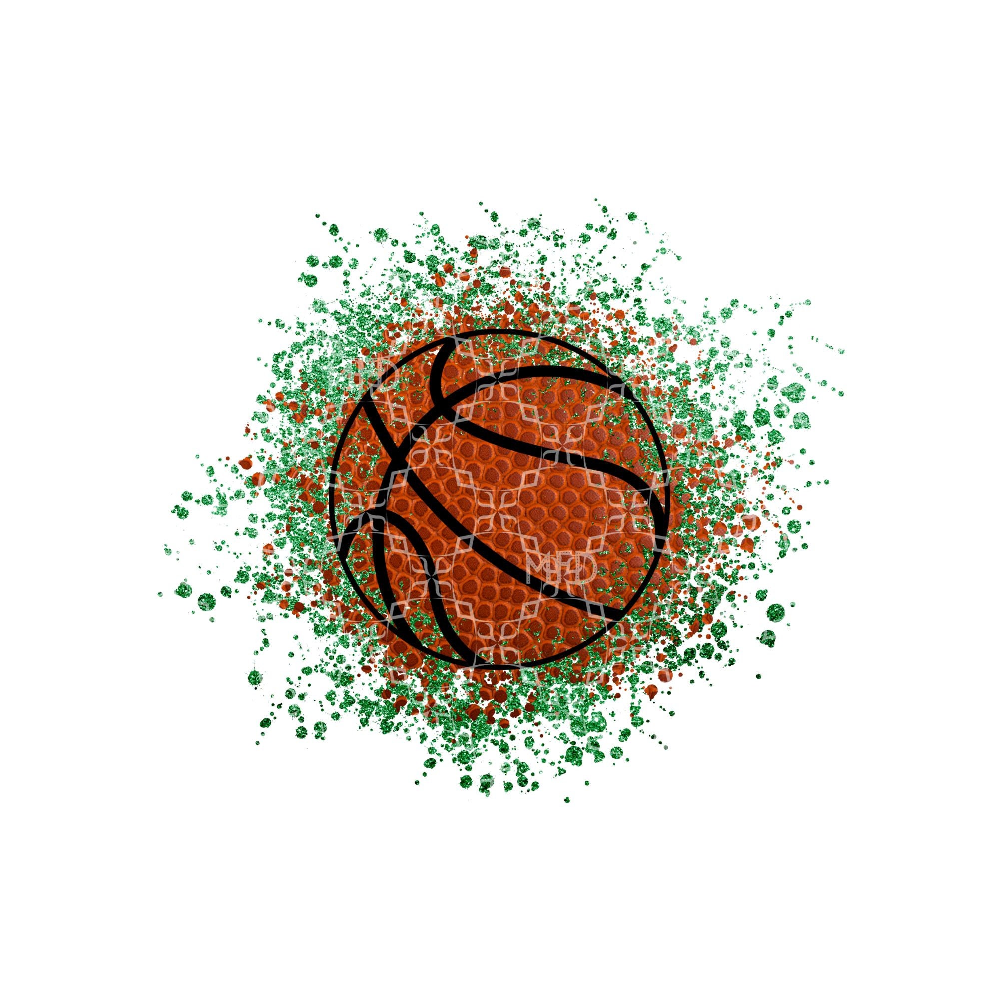 Basketball Backgrounds PNG Basketball Glitter Splash Digital - Etsy