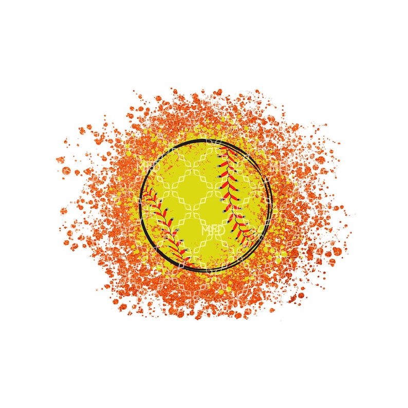 Softball Backgrounds PNG Softball Glitter Splash Digital - Etsy