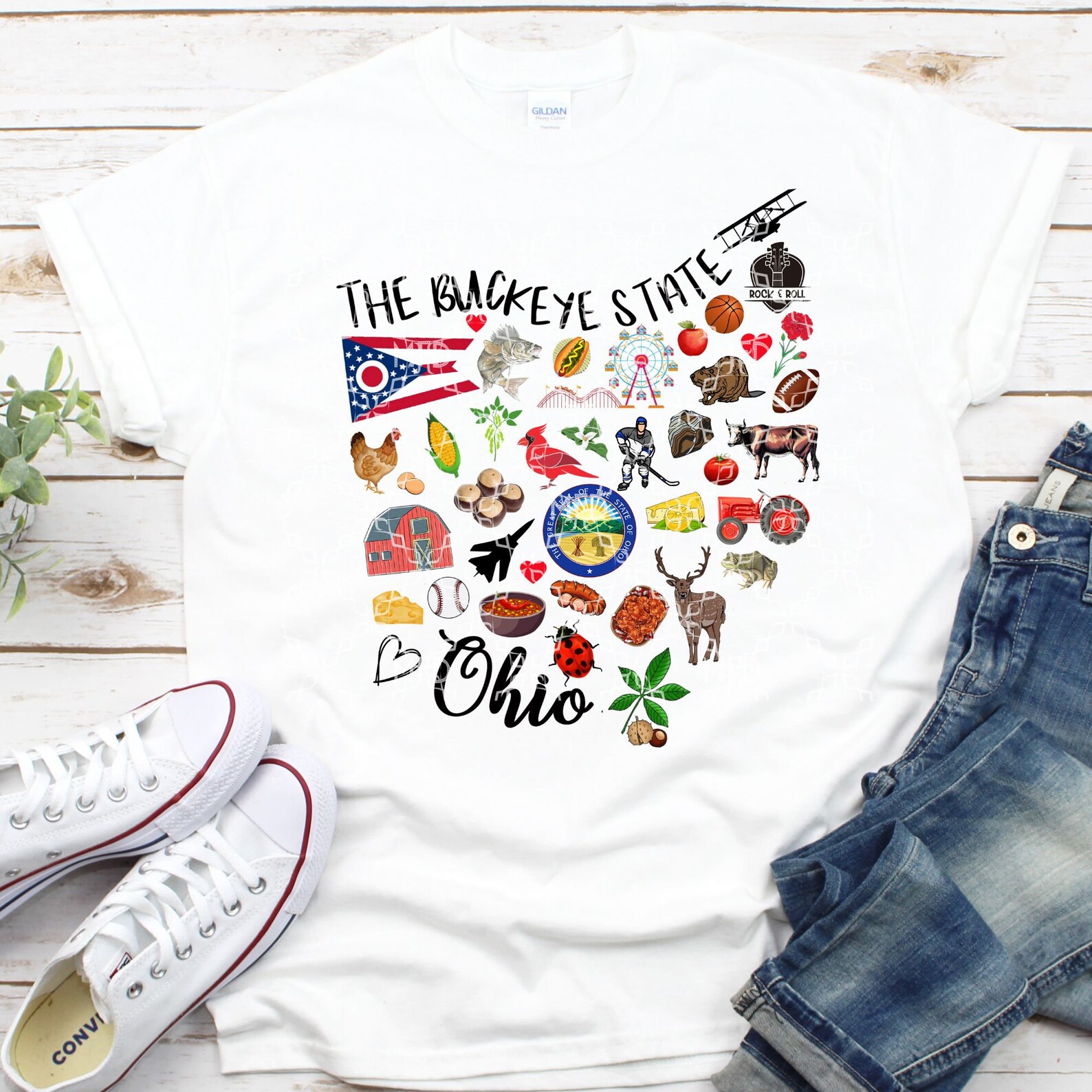 Ohio PNG, State of Ohio Favorites Symbols Digital Download, the Buckeye ...