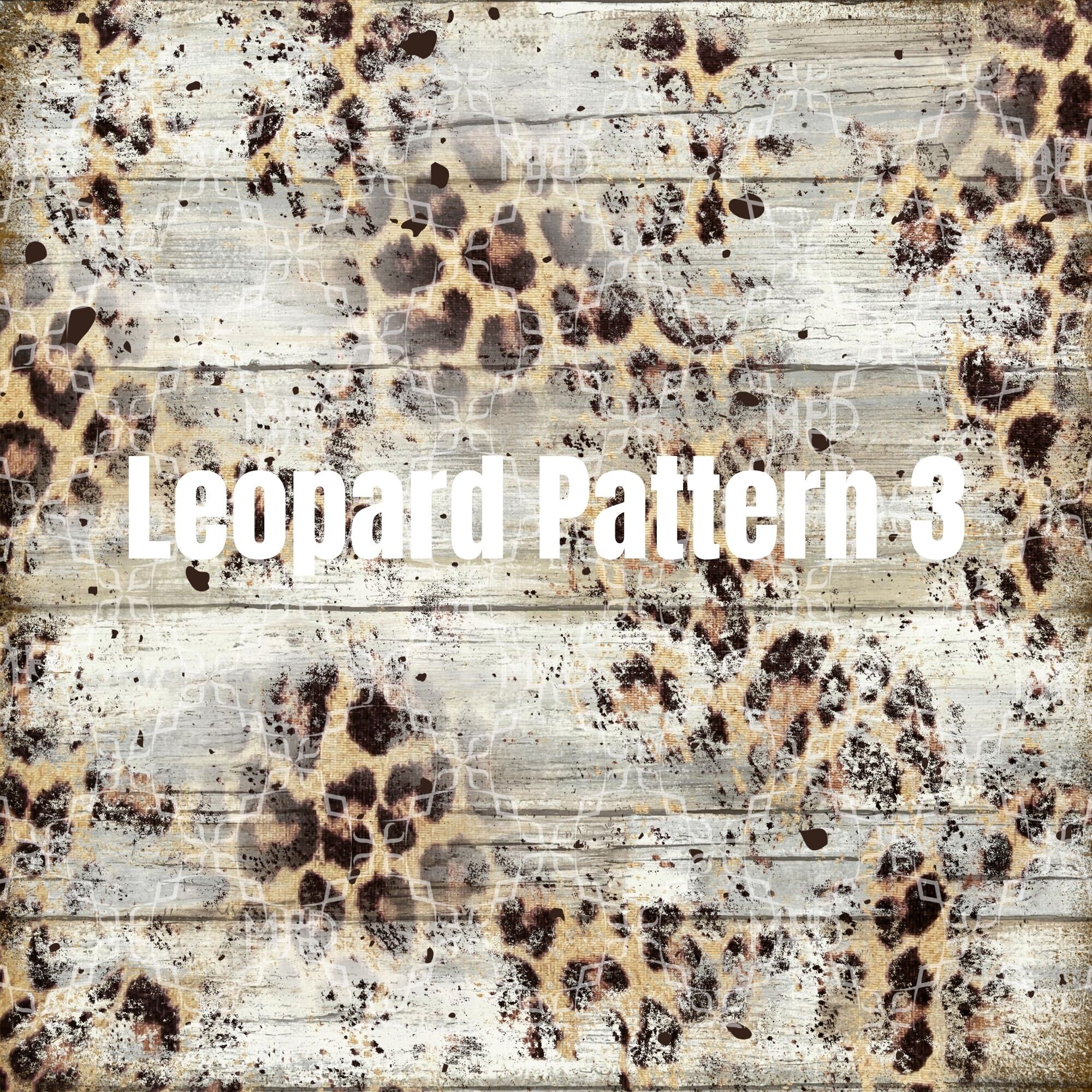 Leopard Pattern Sublimation Transfer, Full Sheet Pattern Print ...