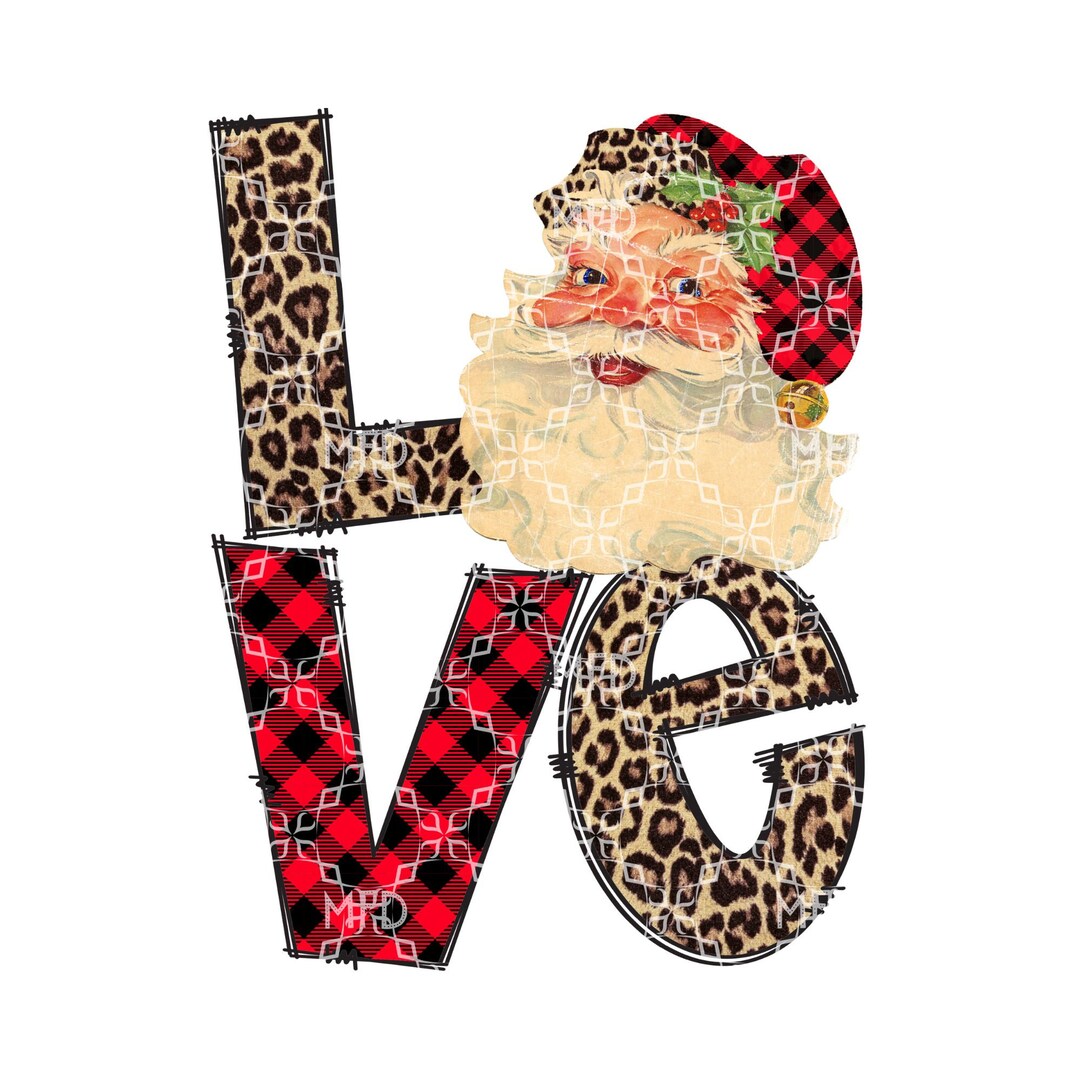 Love Santa PNG, Merry Christmas Santa Digital Download, Christmas ...