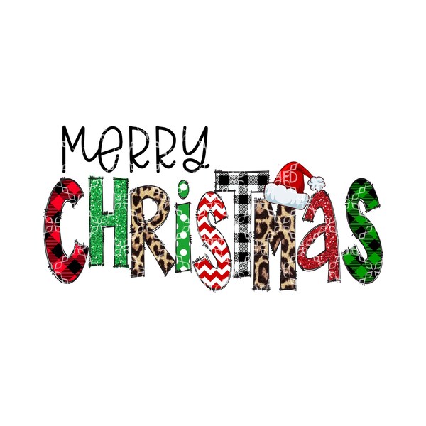 Christmas Block Letters - Etsy