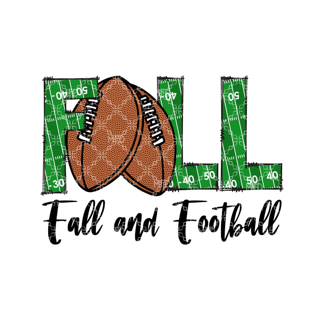 Fall and Football PNG, Love Football 2 Design Bundle Digital Download ...