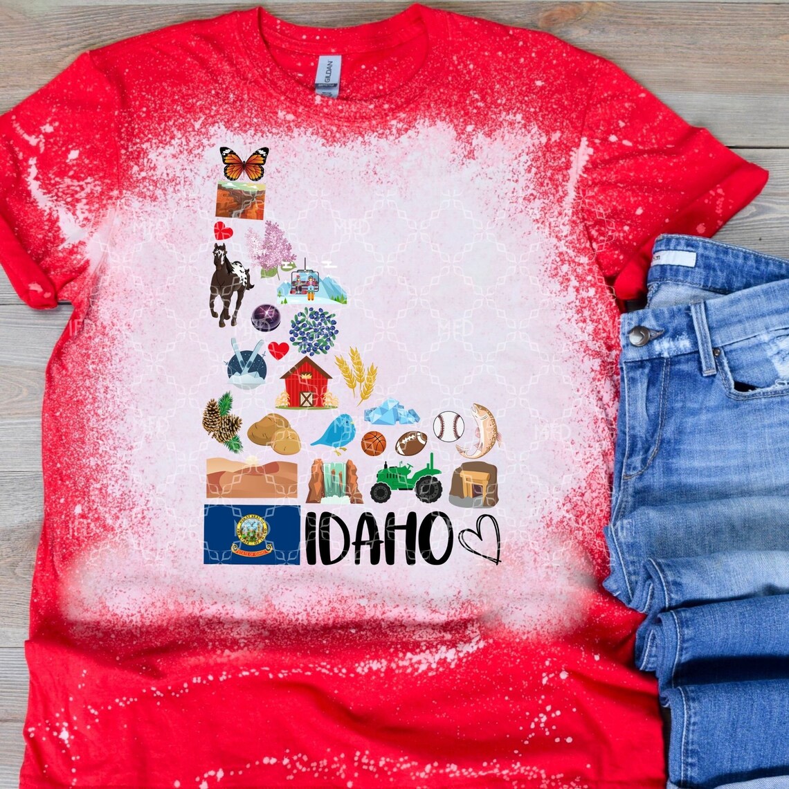 Idaho PNG State of Idaho Symbols Digital Download the Gem - Etsy