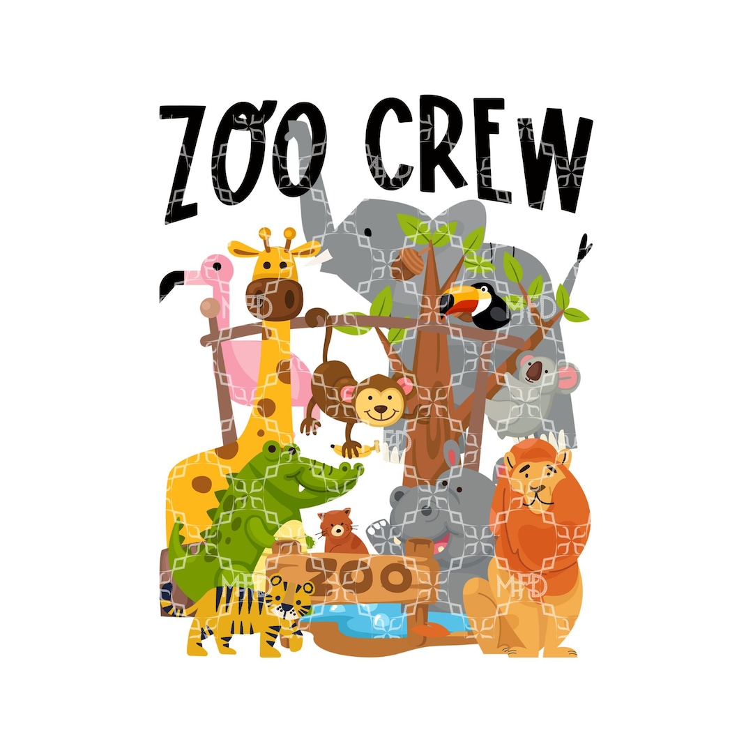 Zoo Crew PNG, Zoo Field Trip Digital Download, Teacher School Student ...