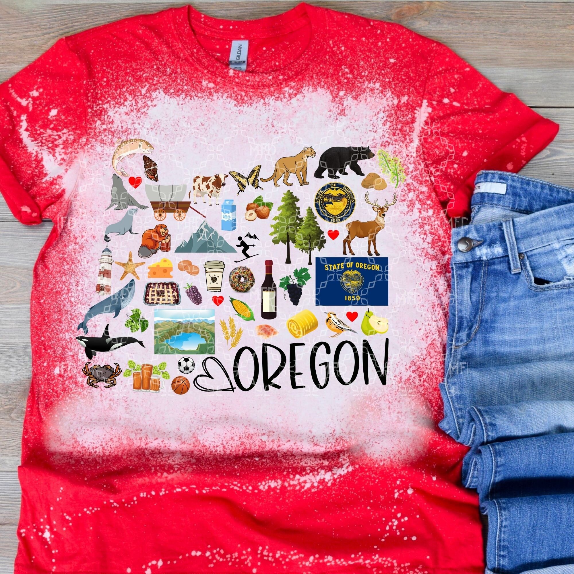 Oregon PNG, State of Oregon Symbols Digital Download, the Beaver State ...