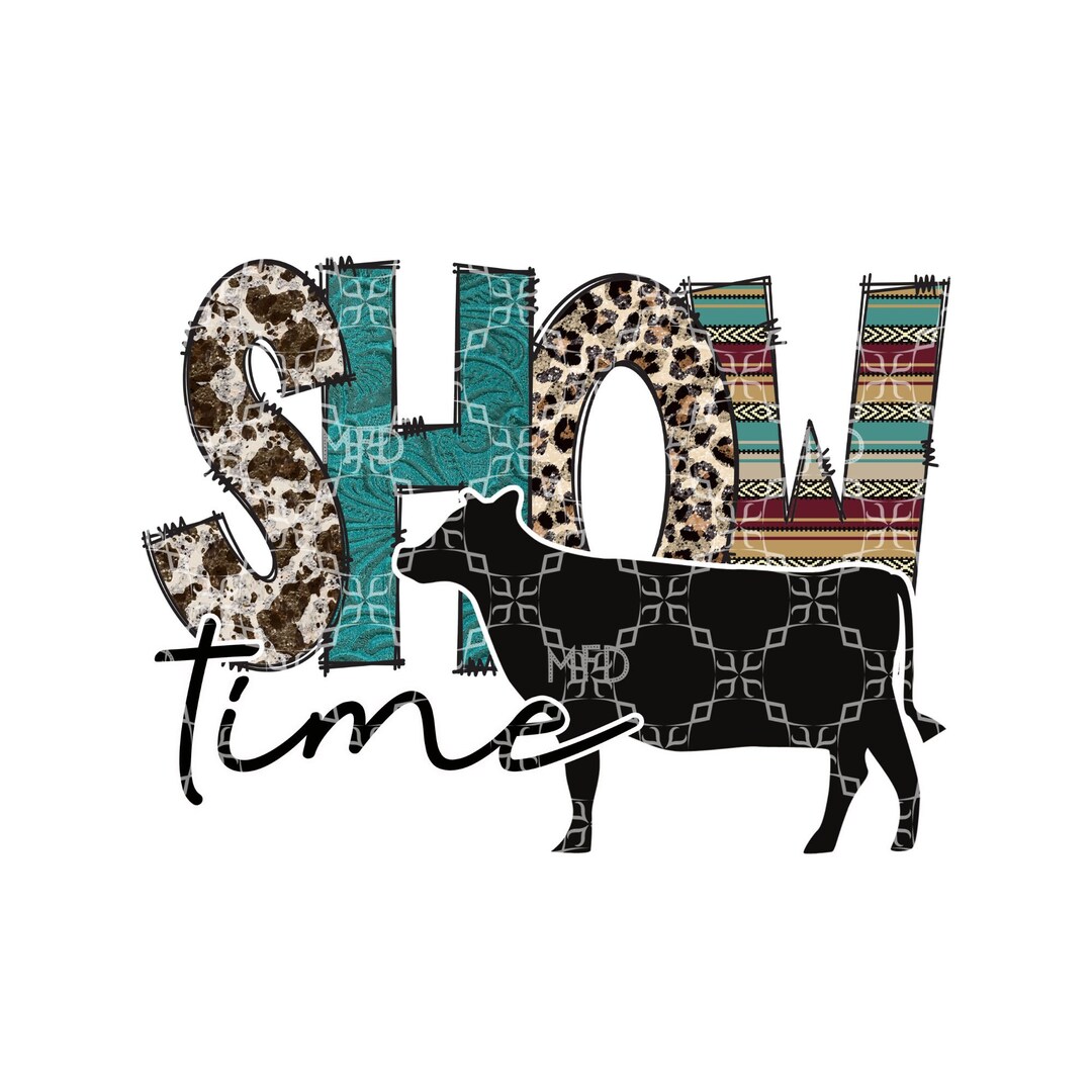 Show Time Cows PNG, Stock Show Cows Digital Download, Cows Show Life ...