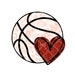 Love Basketball PNG, Basketball Heart Digital Download, Basketball Mom ...