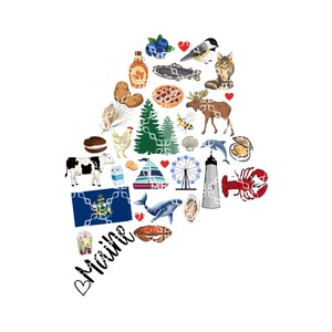 Northeast State Bundle PNG, Pennsylvania, Maryland, New Jersey, Maine ...